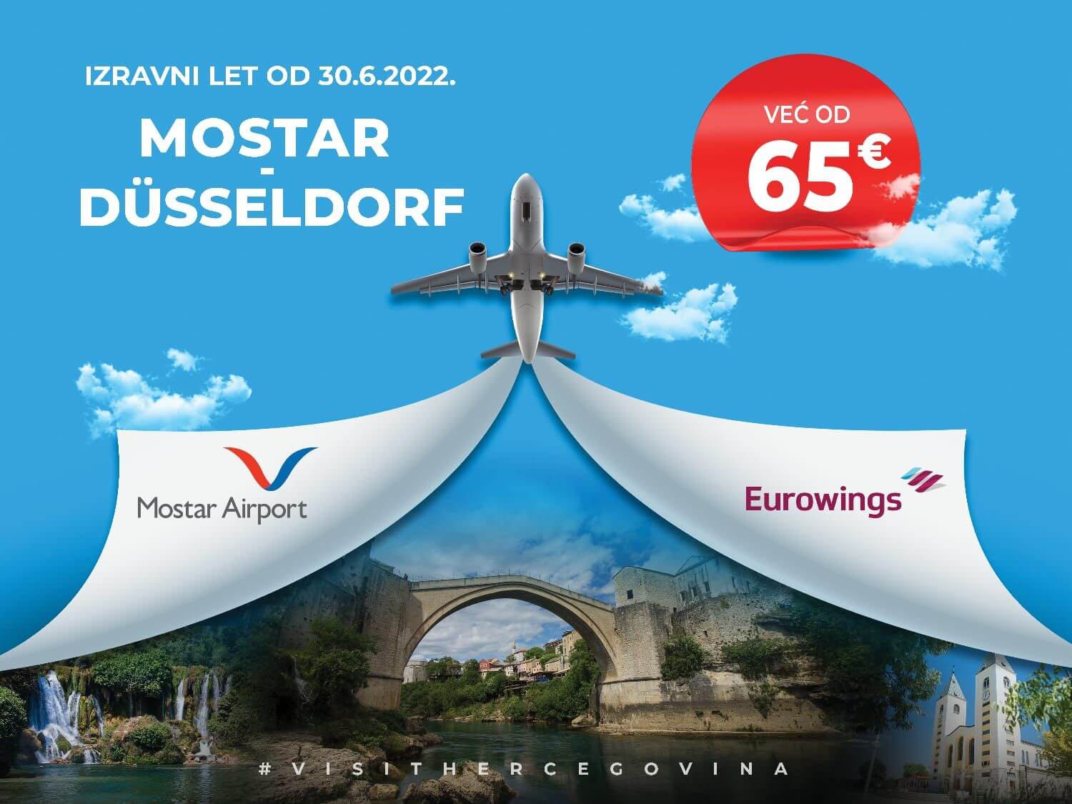 Rezervirajte svoje karte za let Mostar – Düsseldorf - Grad Mostar